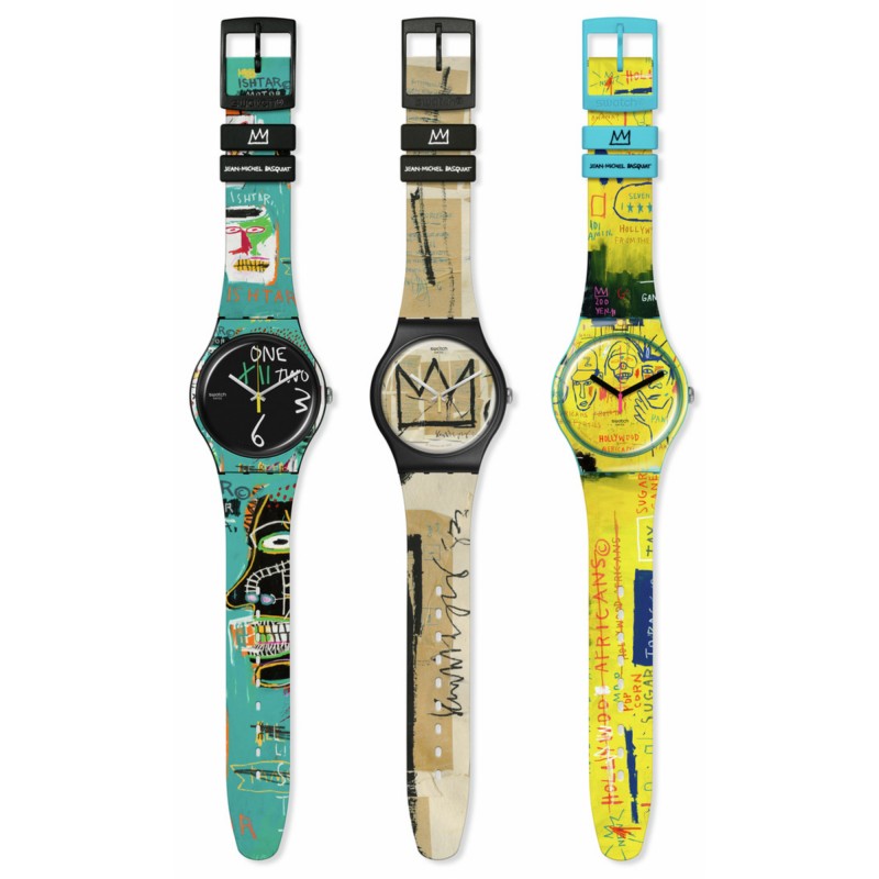 Set Swatch SWATCH X JEAN-MICHEL BASQUIAT TRIPTYCH SZS39 | De Wrachien ...