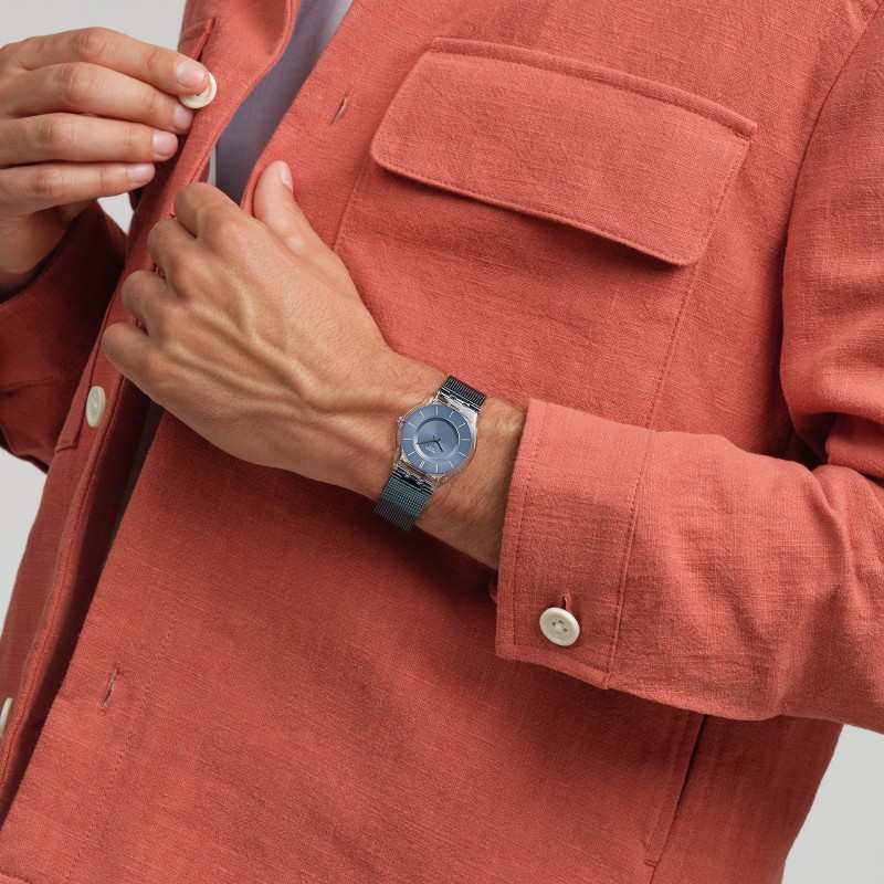 Orologio Swatch Skin COOL SKIES SS08K120M | De Wrachien Gioielli